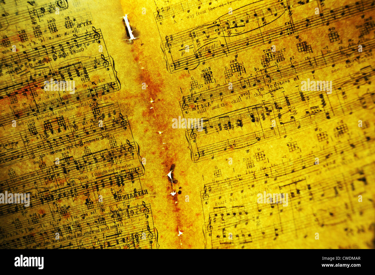 Vintage music sheet texture suitable as background Stock Photo - Alamy