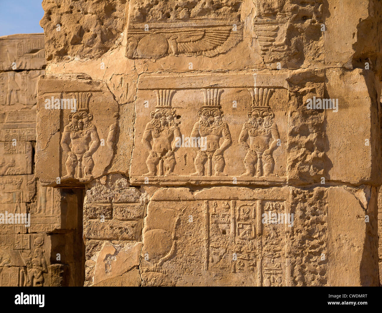 Temple at Denderah near Luxor dedicated to Hathor which was a graeco ...