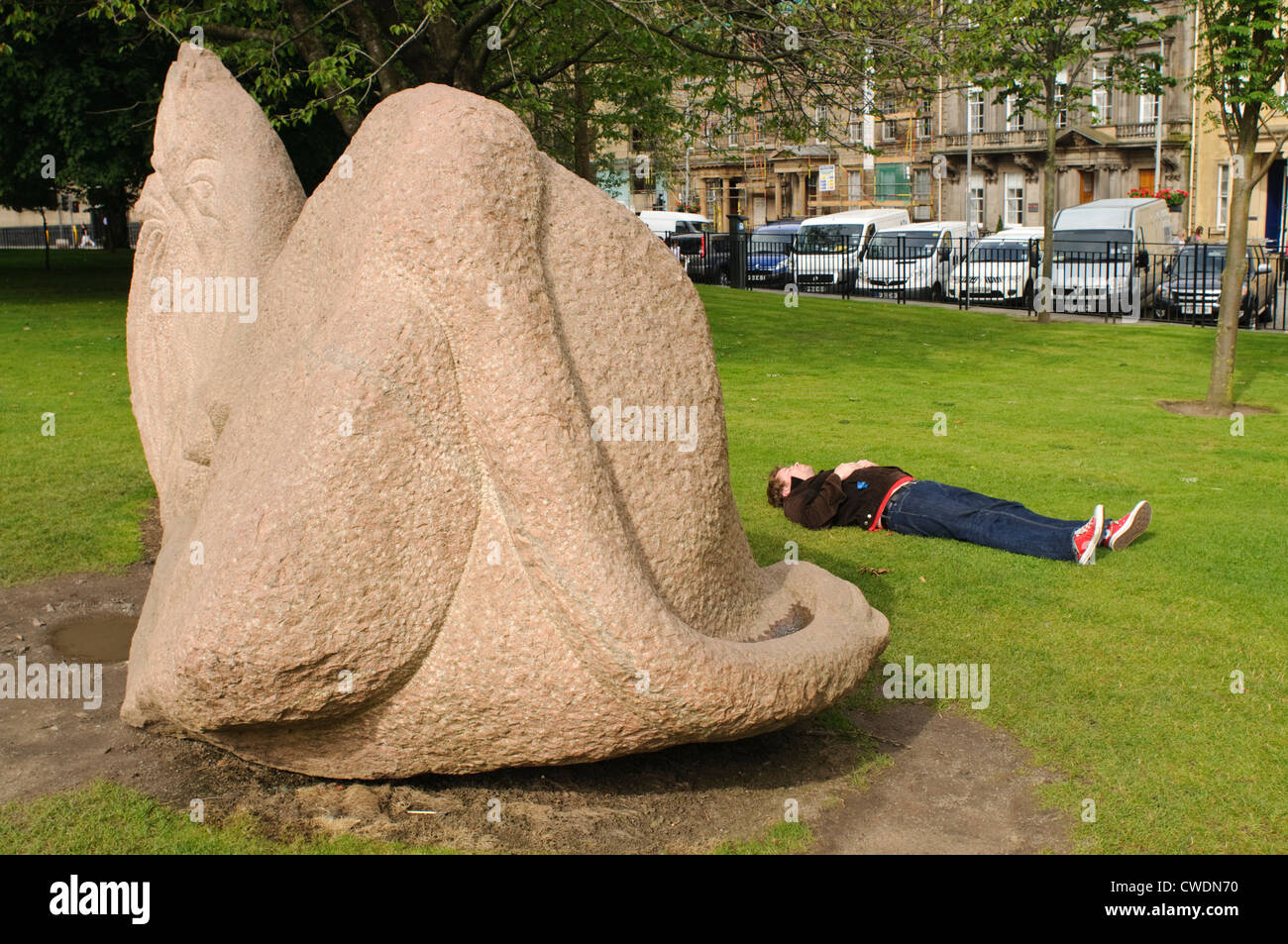 Sleeping Lion Sculpture High Resolution Stock Photography and Images ...