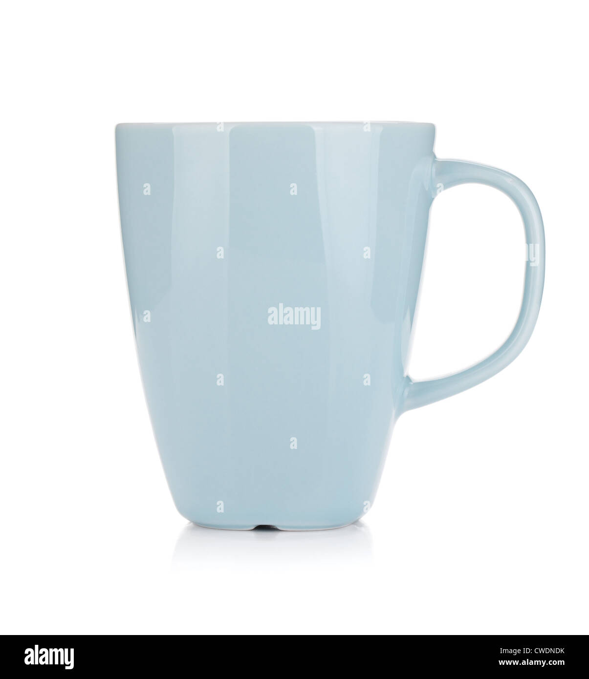 Light blue coffee cup. Isolated on white background Stock Photo - Alamy