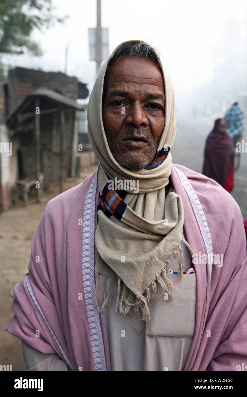 Portrait of a day laborer January 14, 2009 in Kolkata, India Stock ...