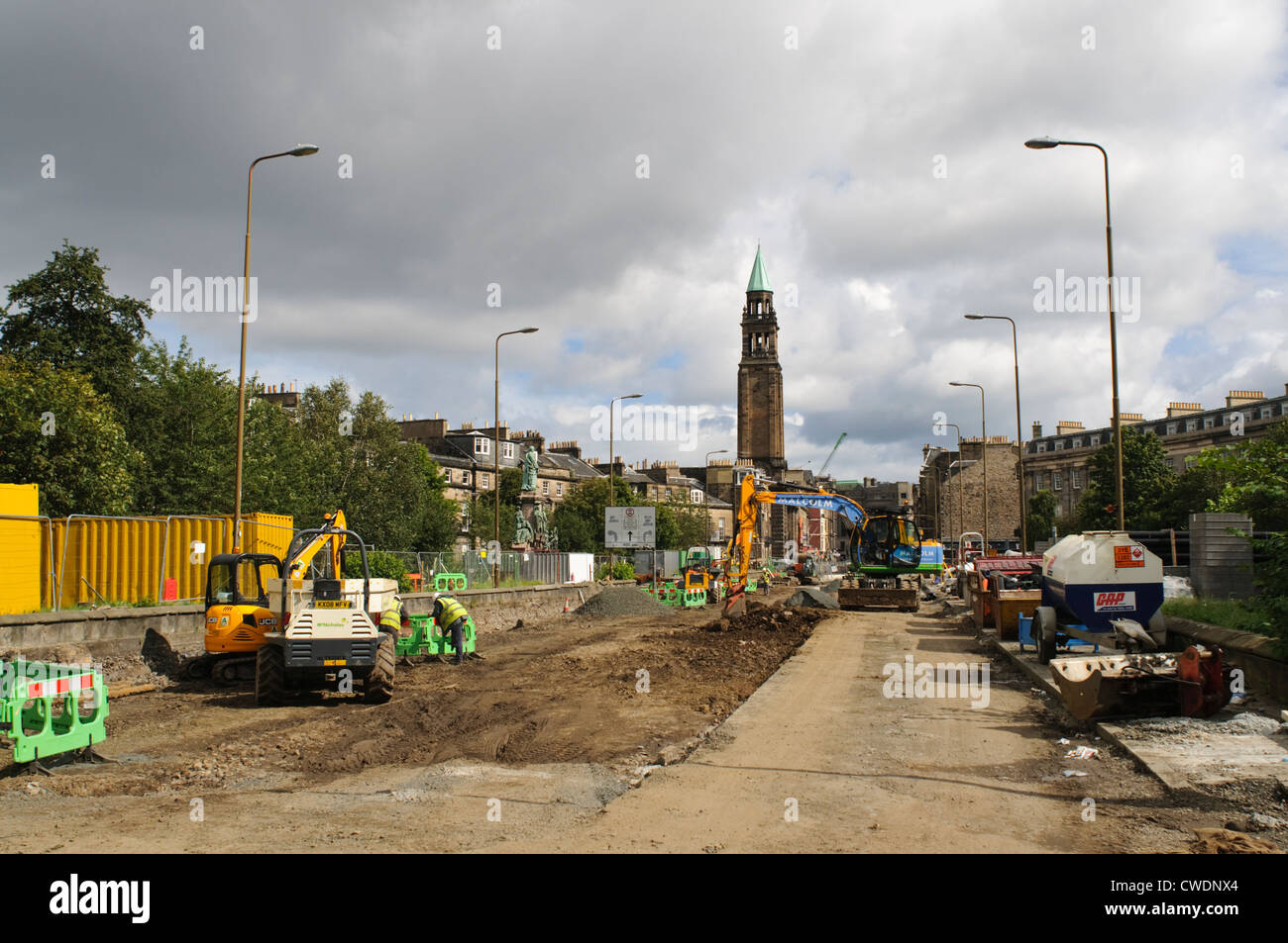Edinburgh tramway tram trams hi-res stock photography and images - Alamy