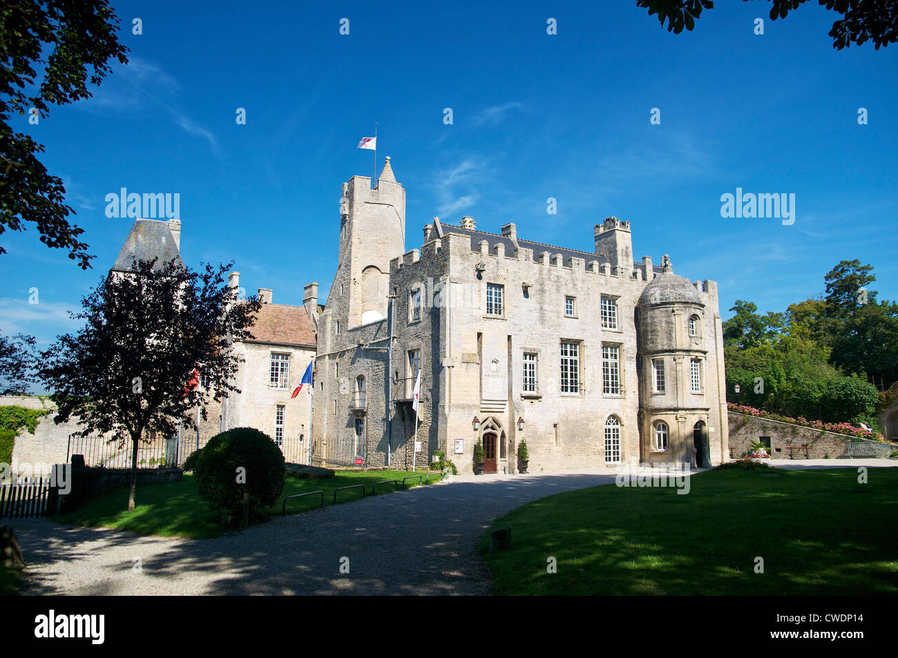 The Castle of Creully from the 11th and 12th century in the Calvados ...