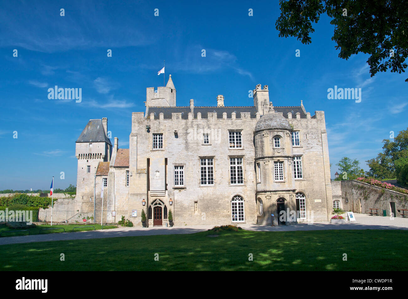 The Castle of Creully from the 11th and 12th century in the Calvados ...