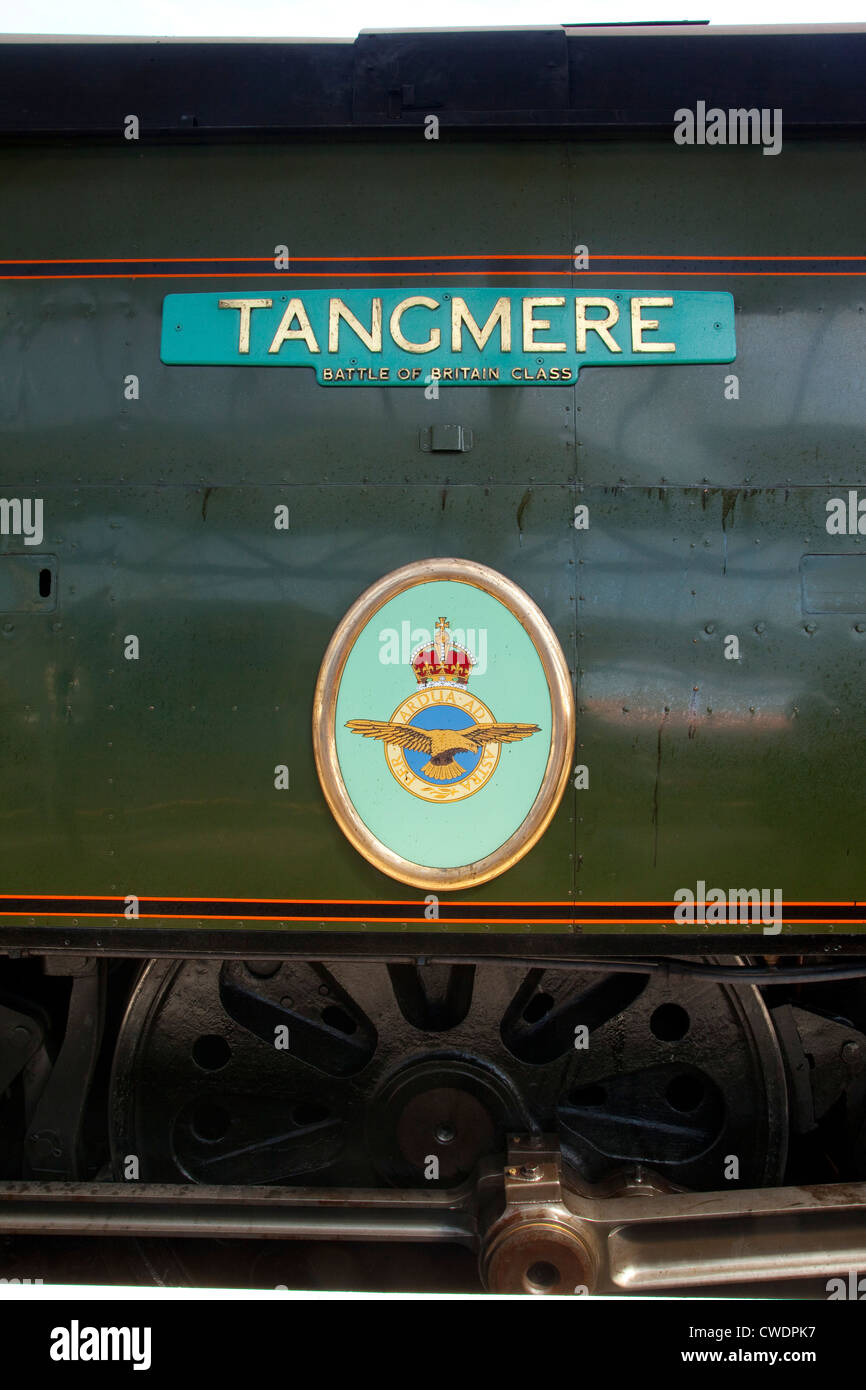 RAF Battle of Britain class Locomotive "Tangmere" named after the ...