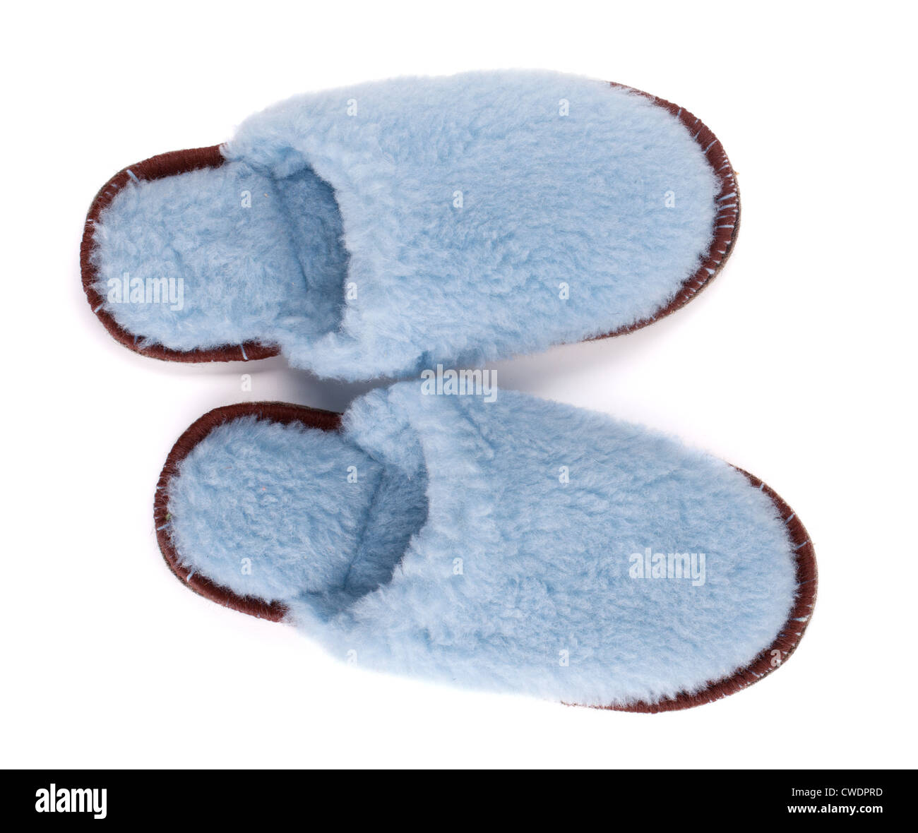 Pair of house slippers. Isolated on white background Stock Photo - Alamy