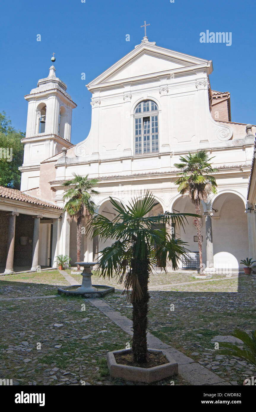 Courtyard of the ancient Church Basilica of Saint Clement, Rome, Italy ...