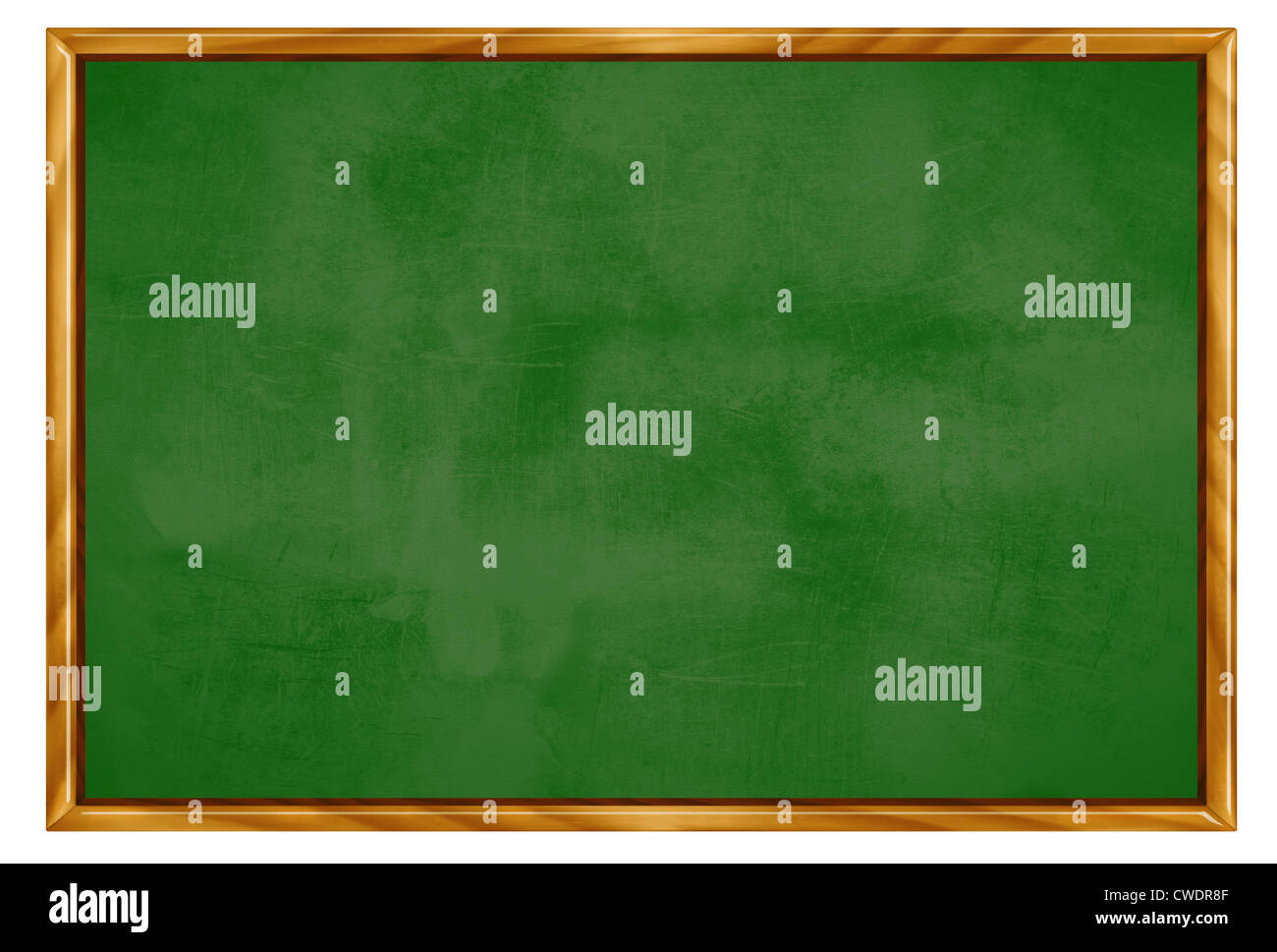 Empty blackboard with wooden frame - isolated on white background Stock ...