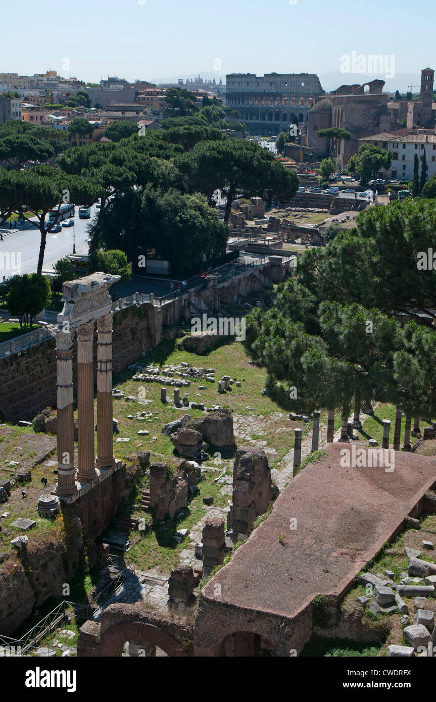 Colosseum rome top view hi-res stock photography and images - Alamy