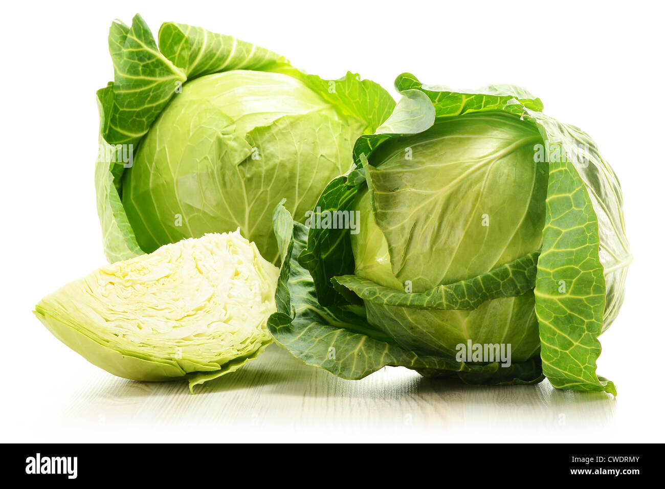 Cabbage isolated on white Stock Photo - Alamy