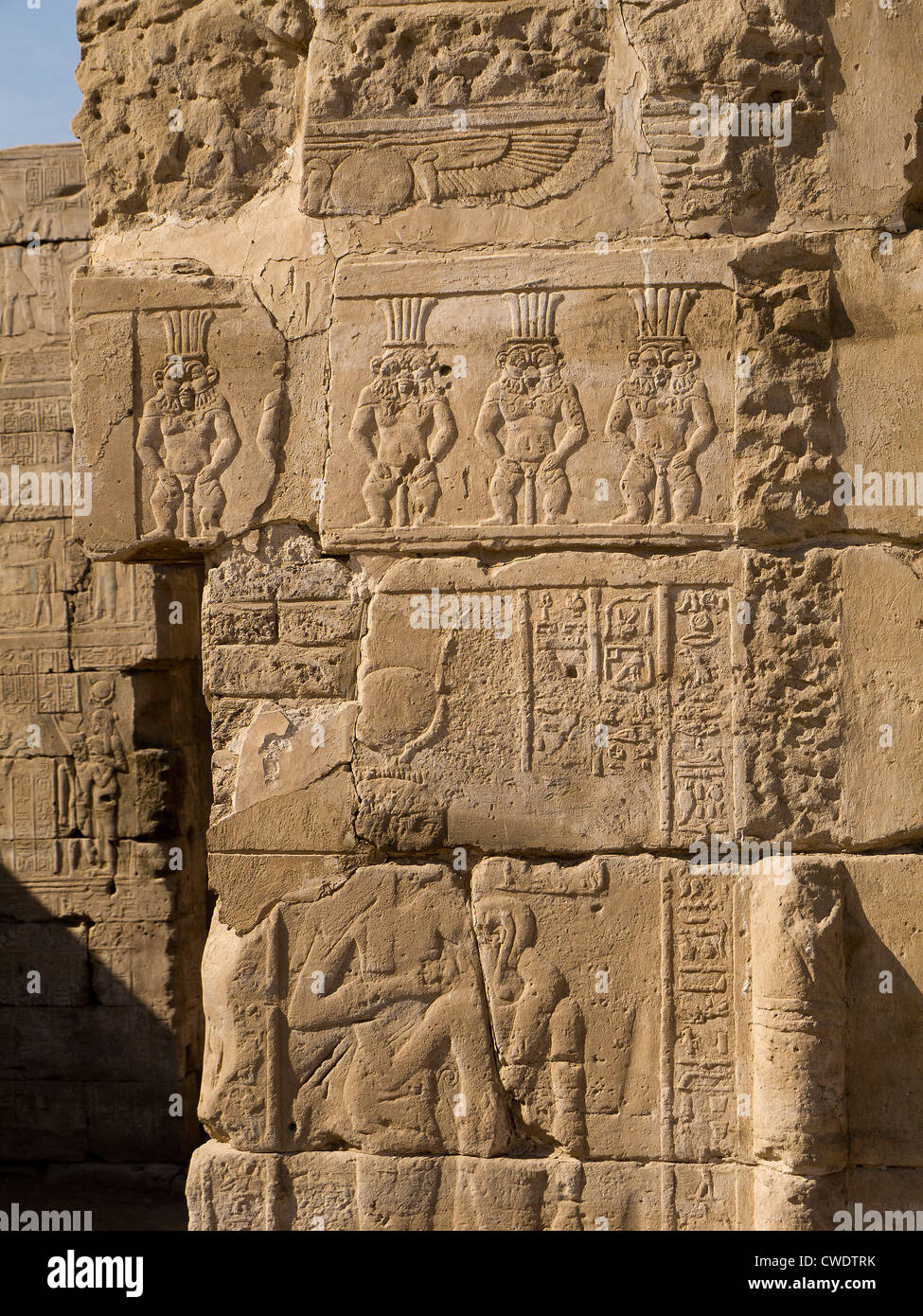 Temple at Denderah near Luxor dedicated to Hathor which was a graeco ...