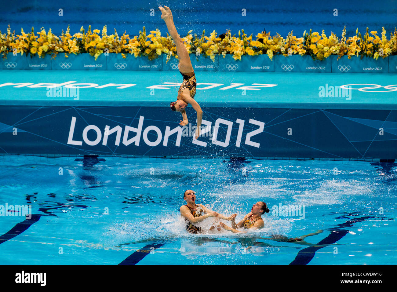 Synchronized swimming and olympics 2012 hi-res stock photography and ...
