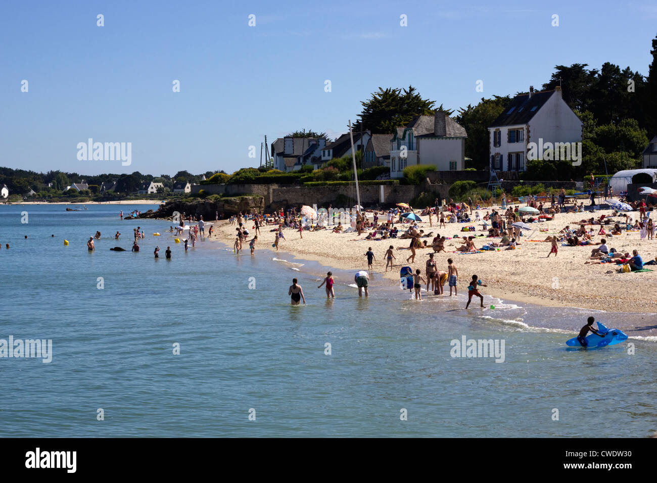 Beach at St. Pierre Quiberon Stock Photo - Alamy