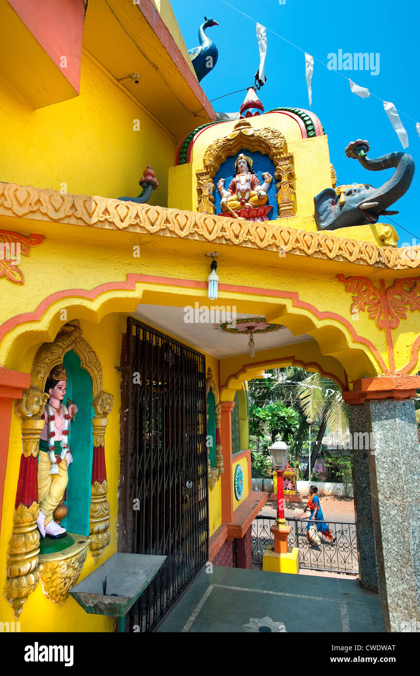 Saraswati Hindu Temple, Verem, Goa, India Stock Photo - Alamy