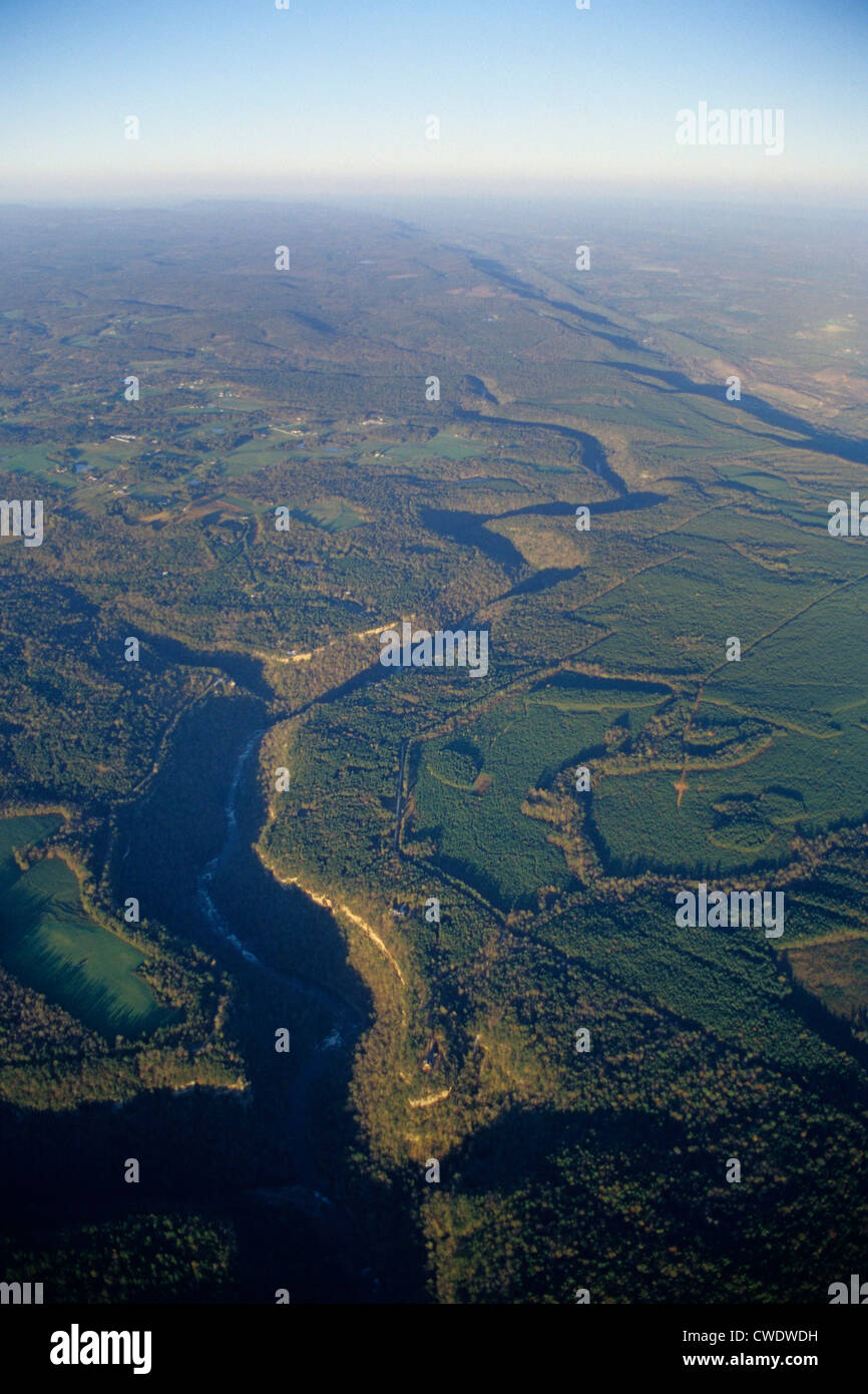 An aerial view of the Little River Canyon National Preserve near Fort ...