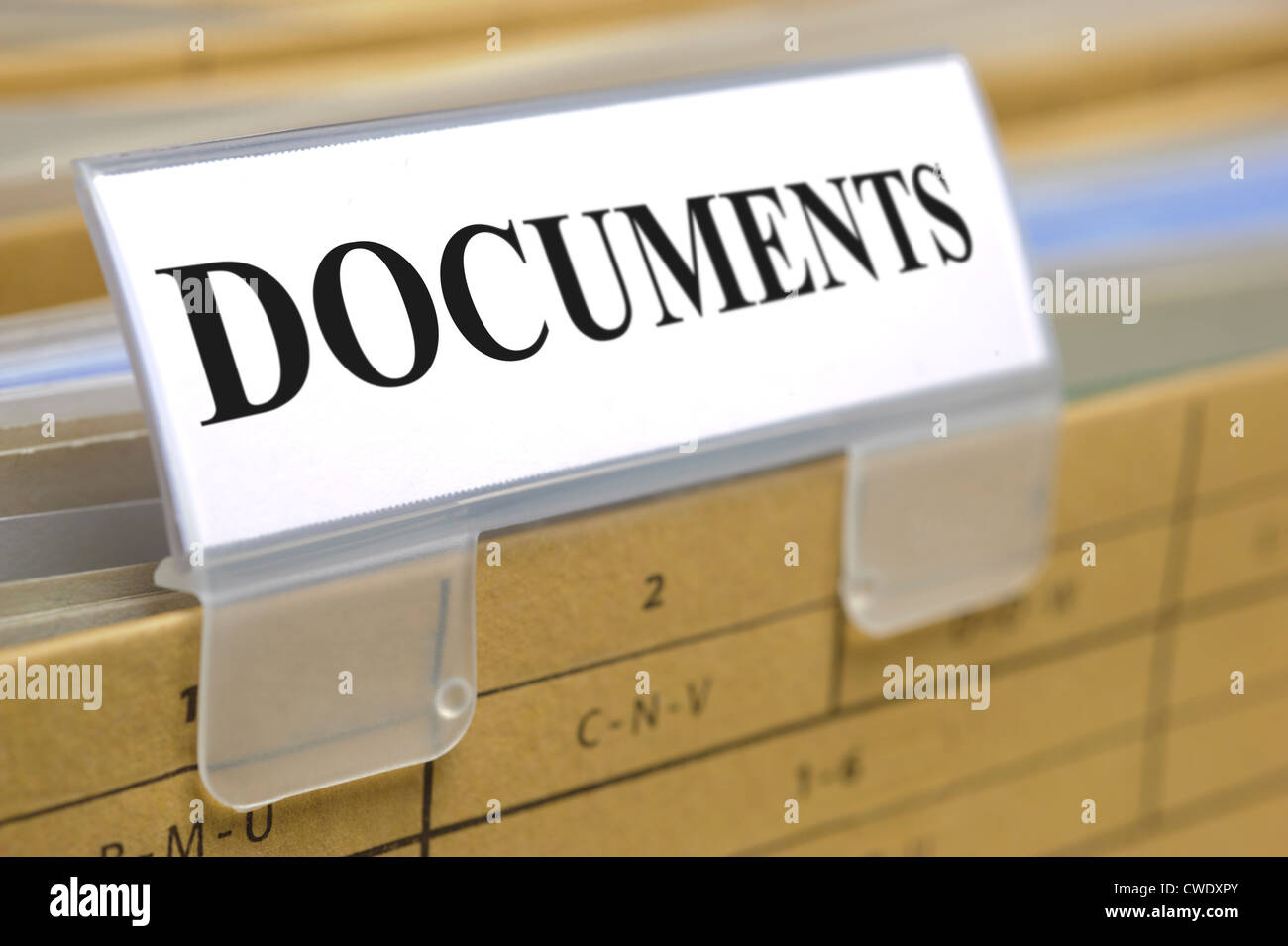 file marker with documents Stock Photo - Alamy