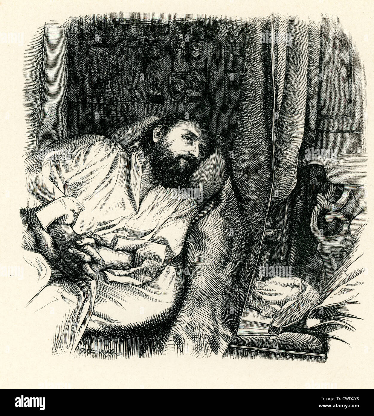 A Hymn to my God, by C Keene. A sick man praying to God to be healed ...