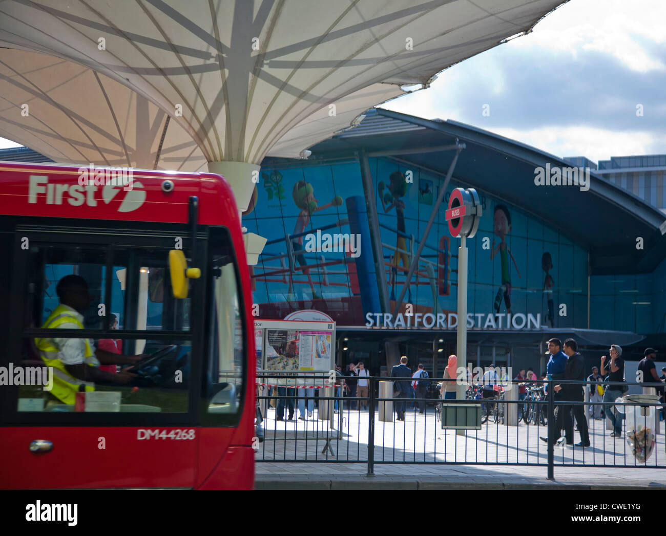 Exterior of Stratford Train Station, key arrival point for the London ...