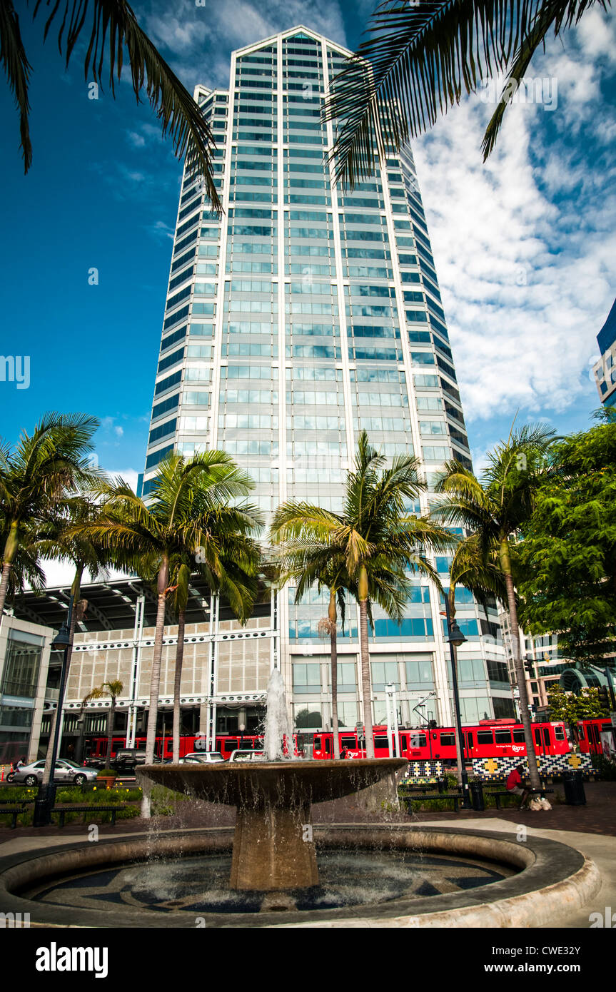 A high-rise building in downtown San Diego, California, USA Stock Photo ...