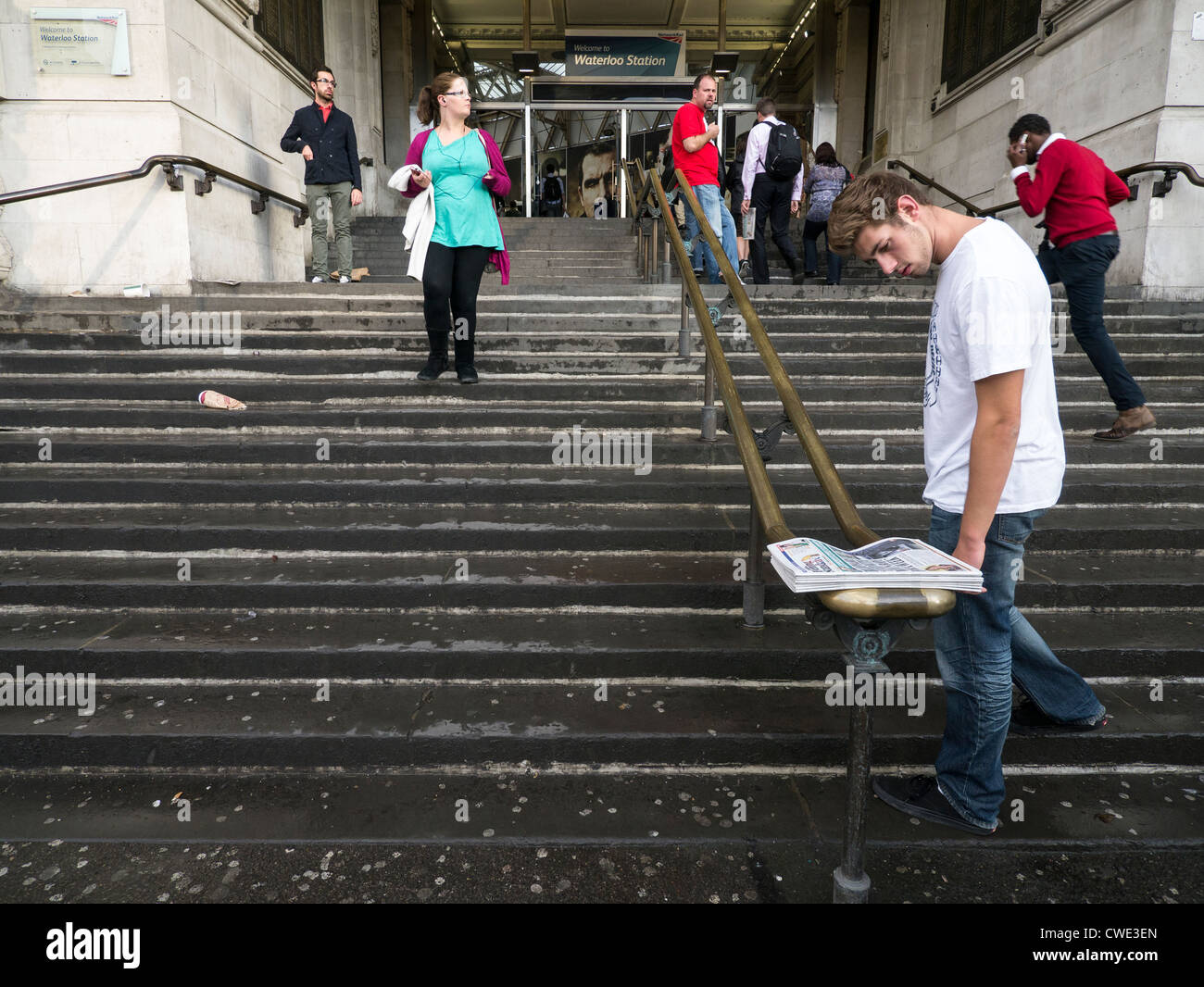 Waterloo steps hi-res stock photography and images - Alamy