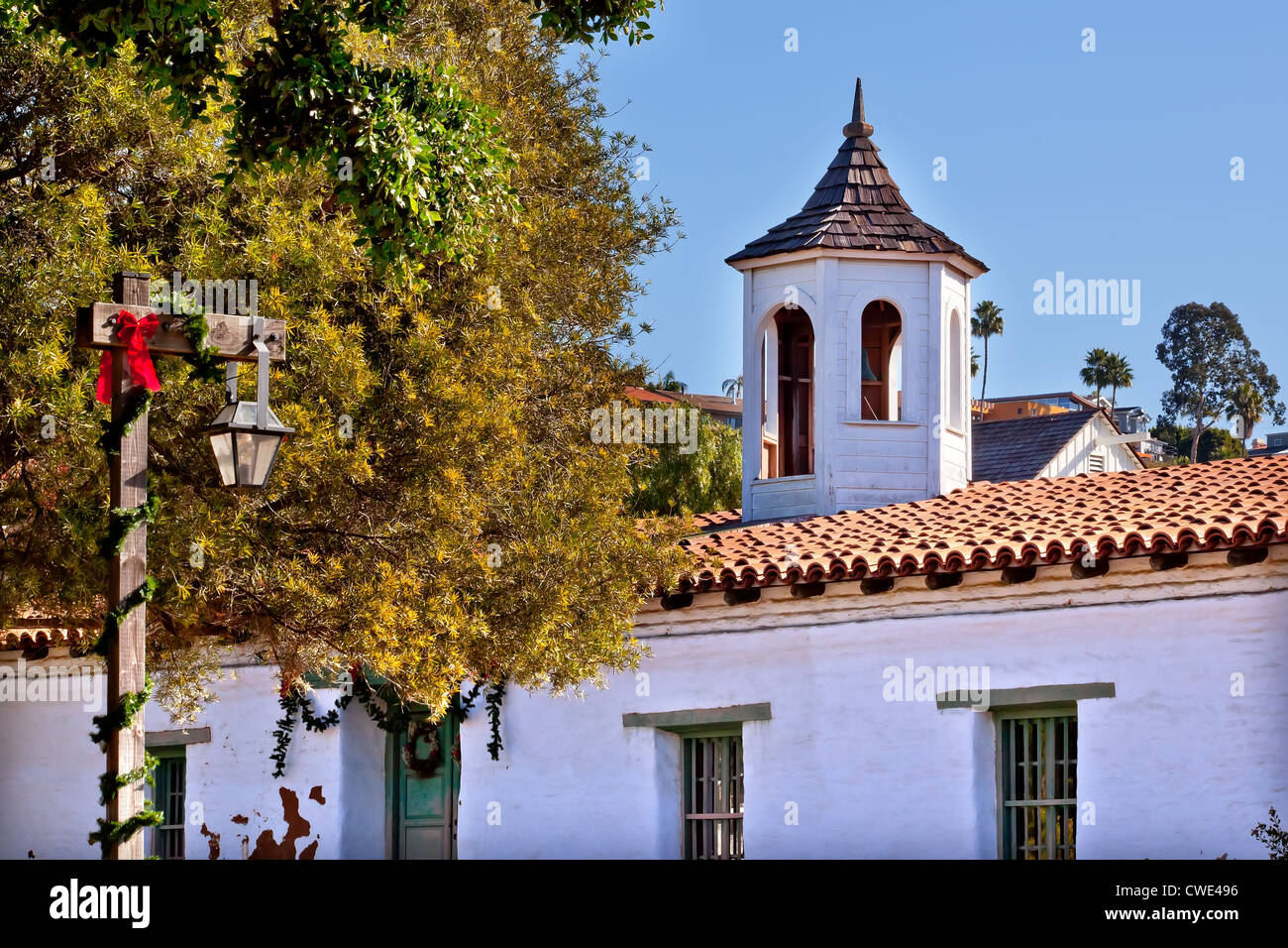 Casa de Estudillo Old San Diego Town Roof. Historic Adobe House and ...