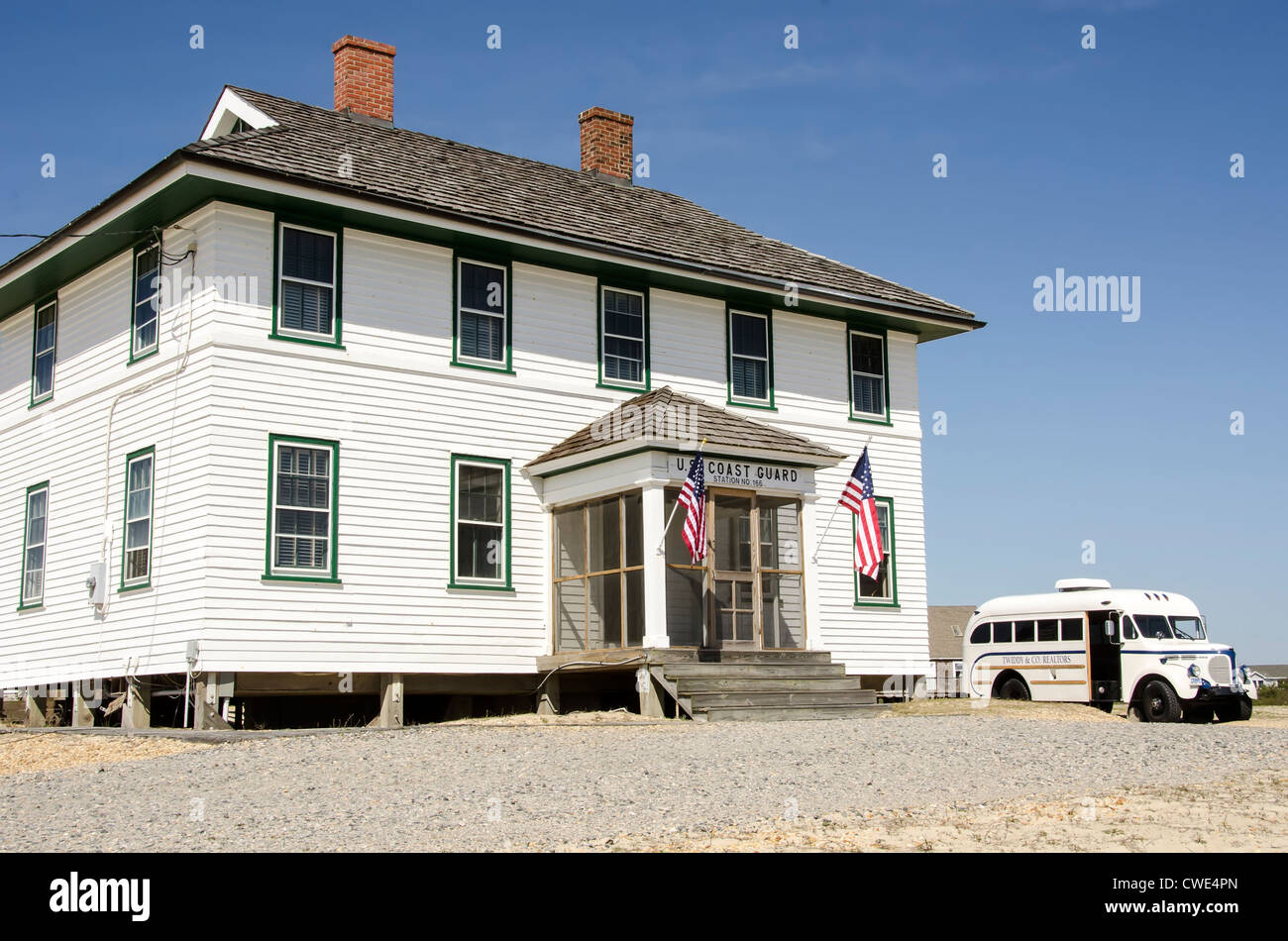 Wash Woods Coast Guard Lifesaving Station entrance historic building ...