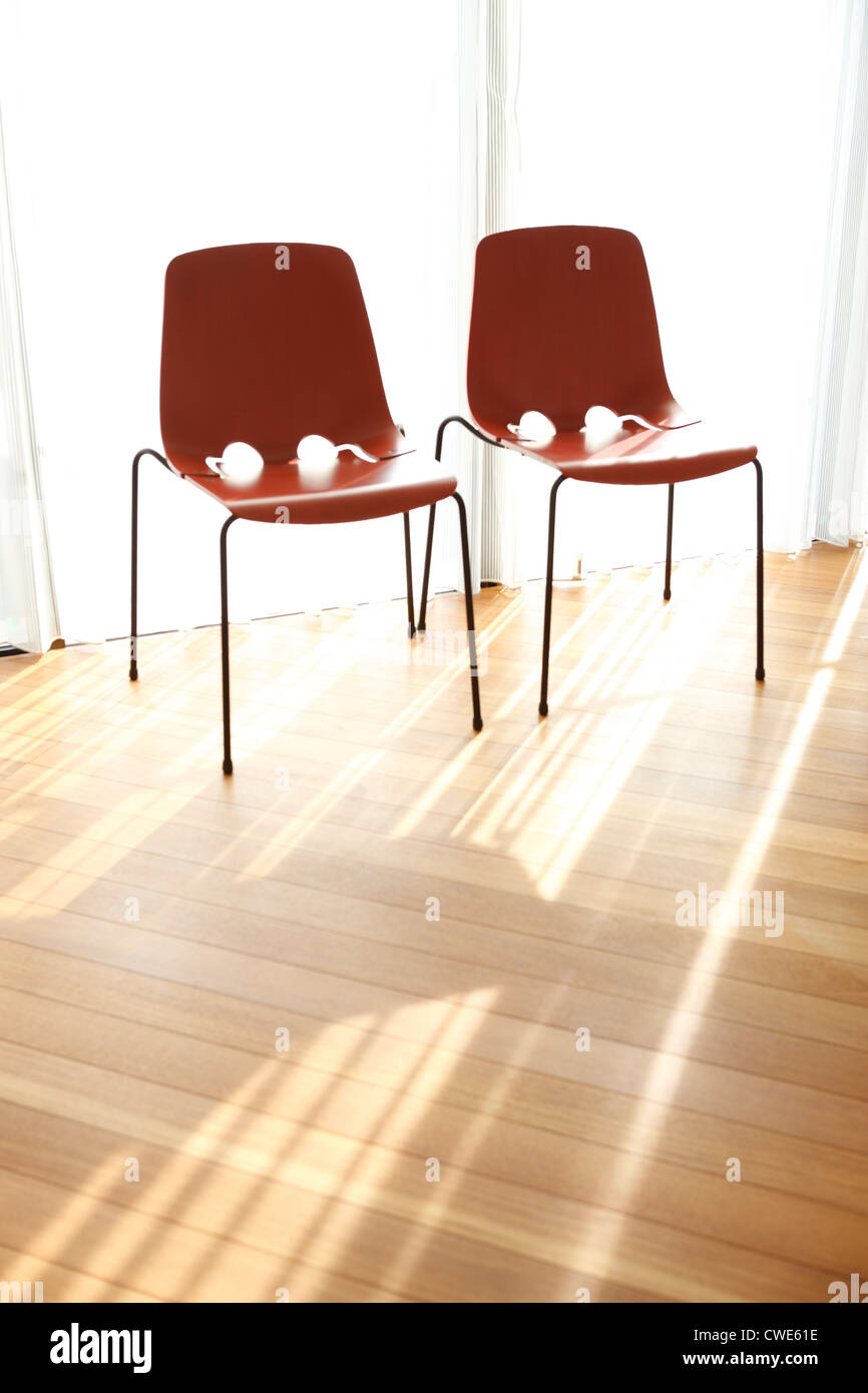 Two Empty Chairs In House Stock Photo - Alamy