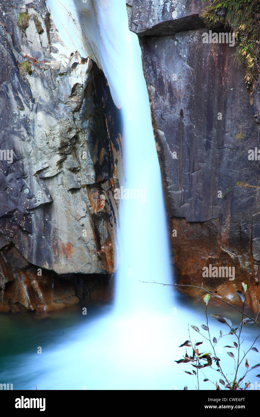Beautiful View Of Waterfall Stock Photo - Alamy