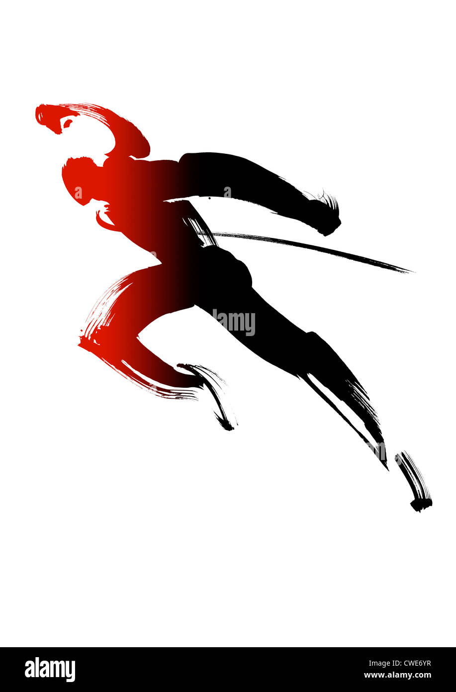 Man running footrace Cut Out Stock Images & Pictures - Alamy