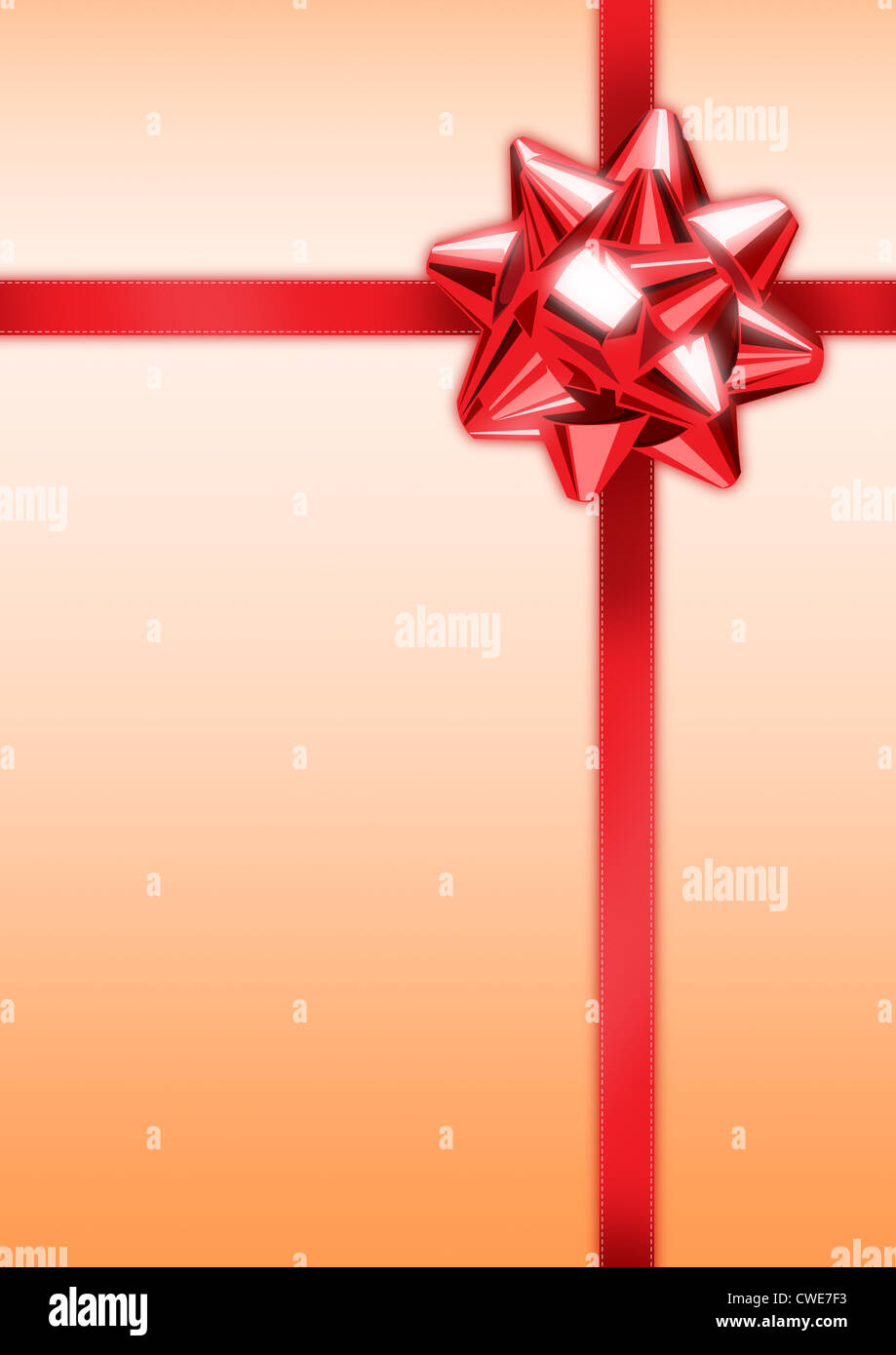 Design Of Red Ribbon Stock Photo - Alamy