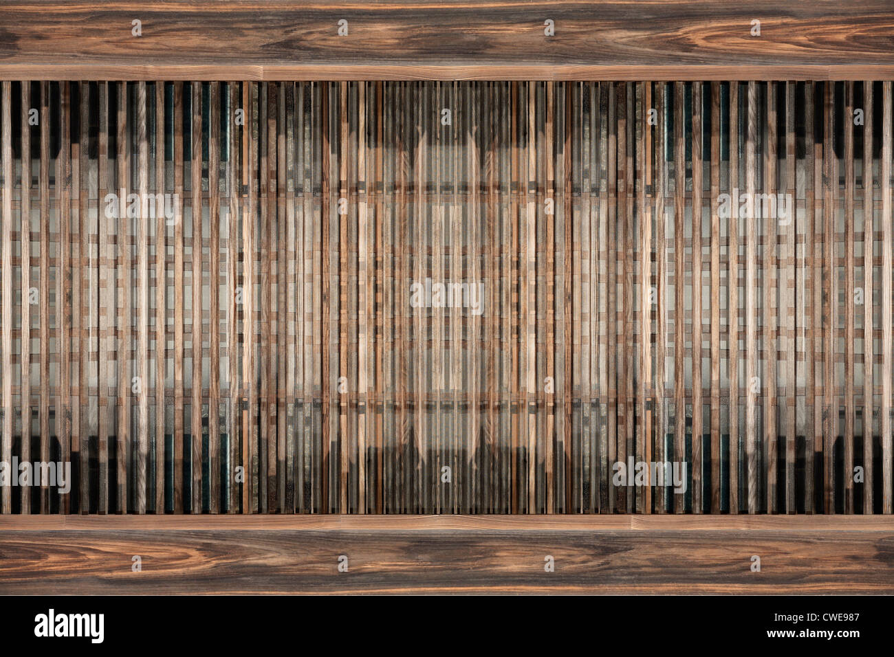 Wooden Window Slats Stock Photo - Alamy