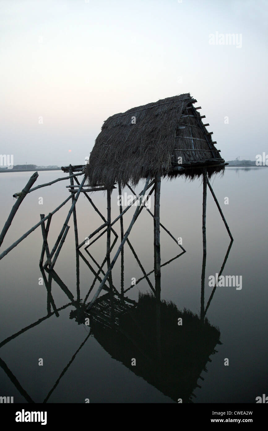 Straw Hut And Sunset High Resolution Stock Photography and Images - Alamy
