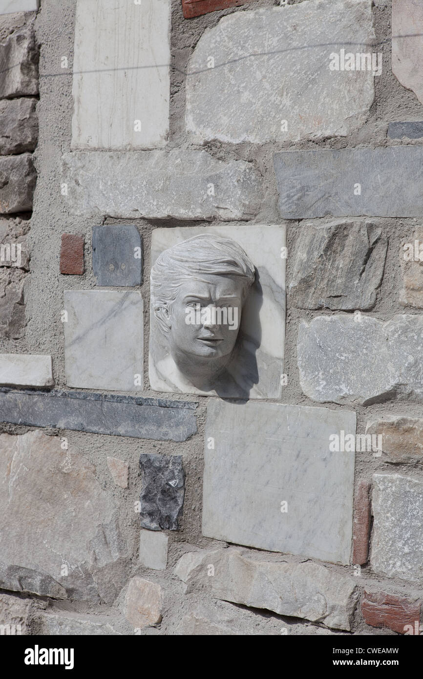 Marble Stone Face in Carrara Stock Photo - Alamy