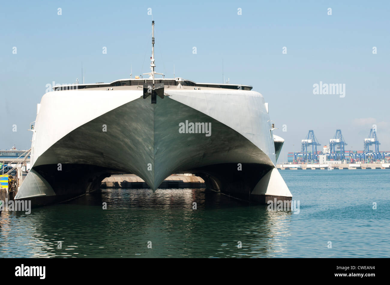 Ferryboat front elevation Stock Photo - Alamy