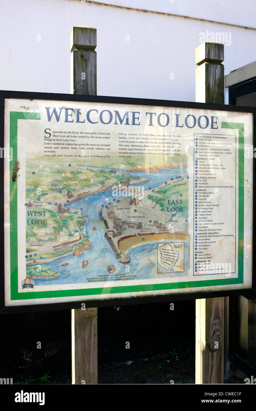 Map of looe hi-res stock photography and images - Alamy