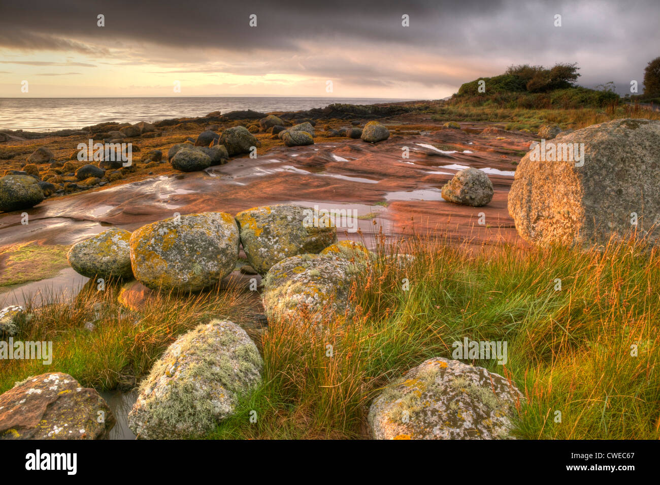 Glacial erratic boulders at Pirate's Cove, Merkland Point, Isle of ...