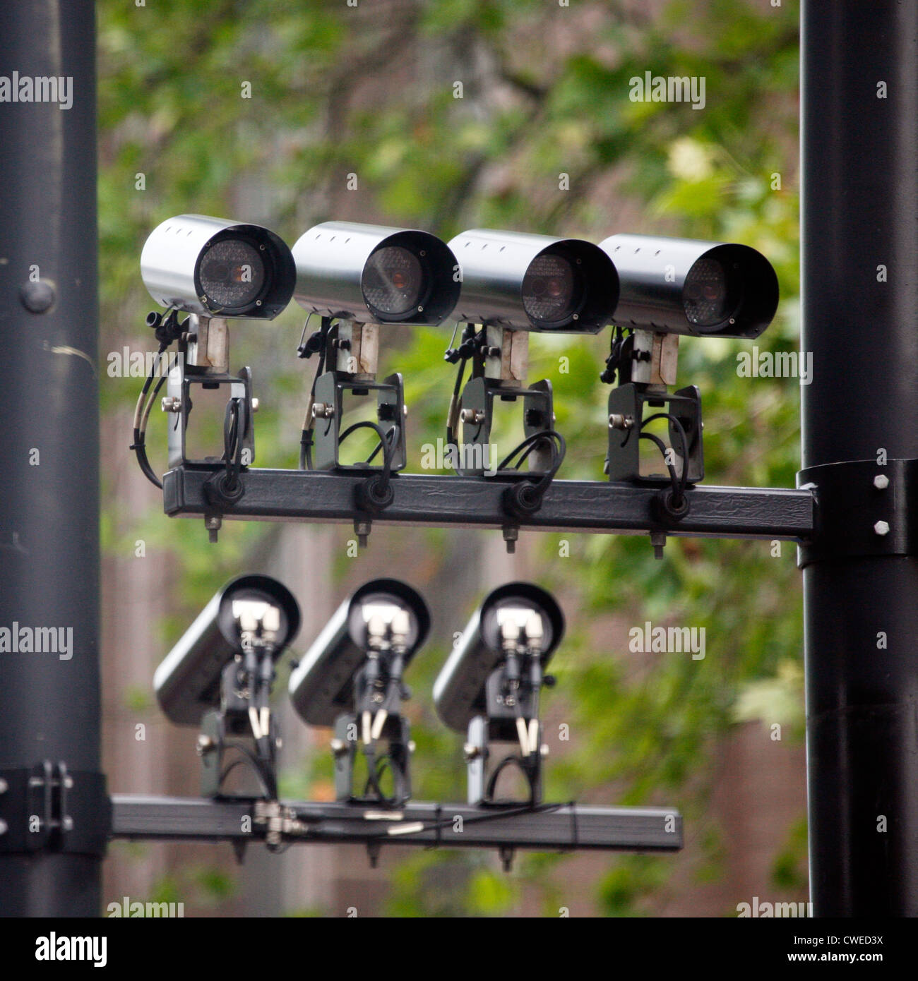 CCTV, security camera, watching every movement in modern society Stock ...