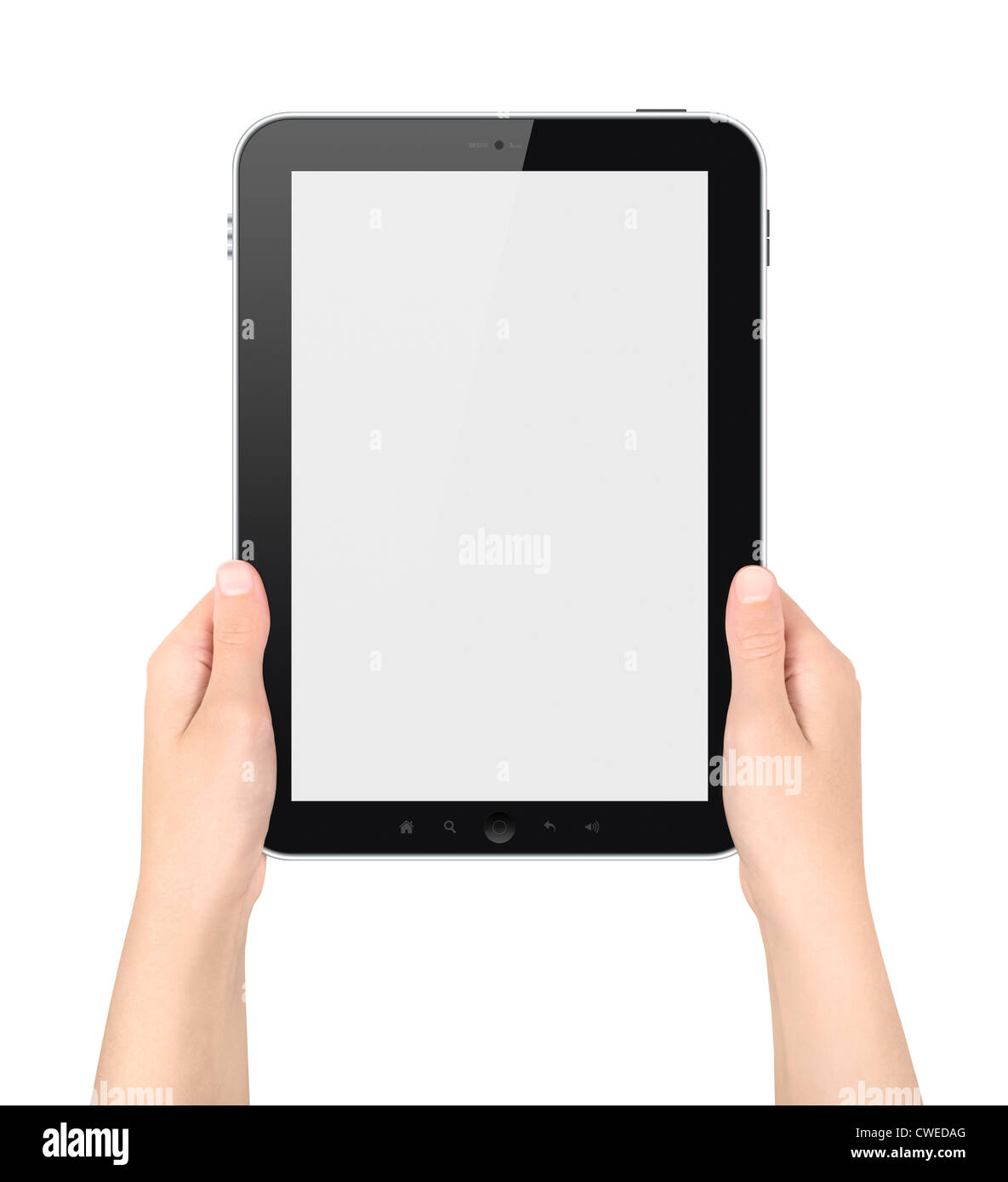 Tablet computer touch screen Cut Out Stock Images & Pictures - Alamy