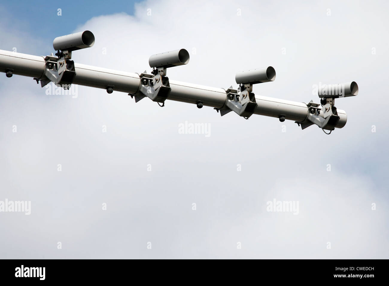 CCTV, security camera, watching every movement in modern society Stock ...