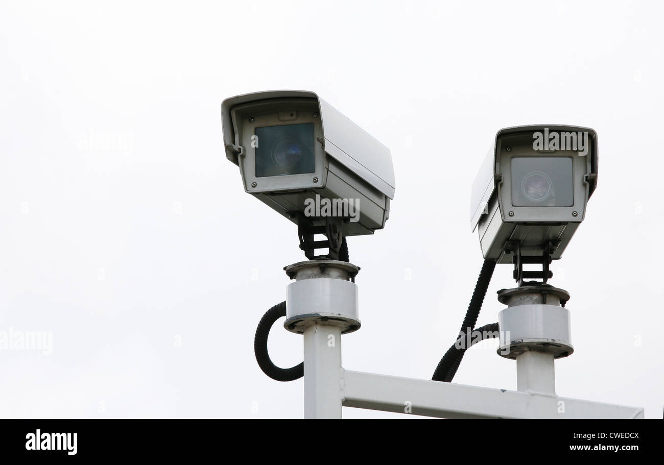 CCTV, security camera, watching every movement in modern society Stock ...