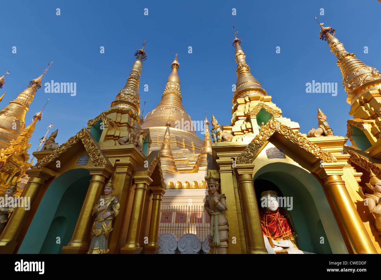 The Shwedagon Pagoda in Rangoon Stock Photo - Alamy