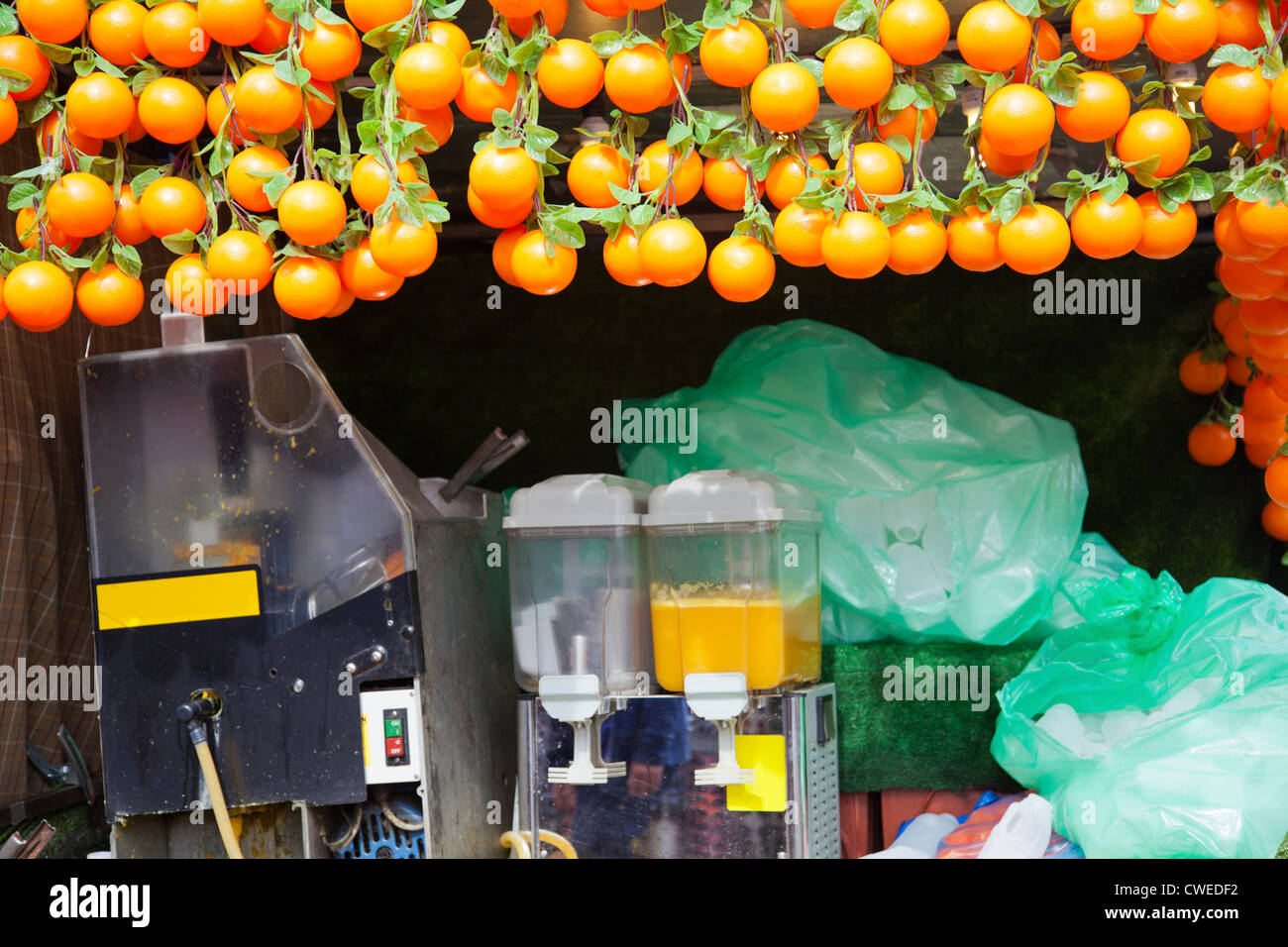 Orange Stall at Camden Market in London UK Stock Photo - Alamy