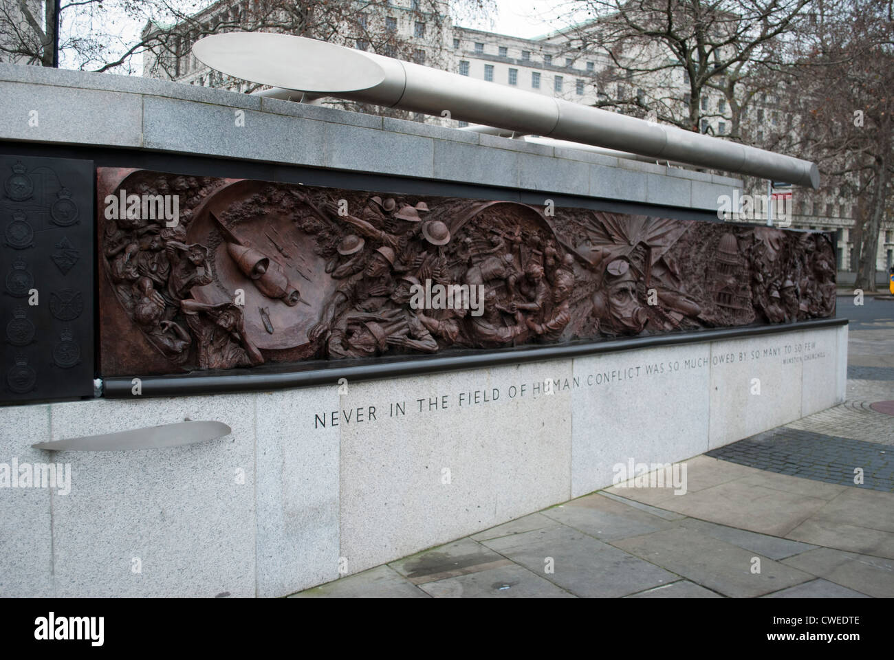 The Battle of Britain Monument on the Victoria Embankment Stock Photo ...