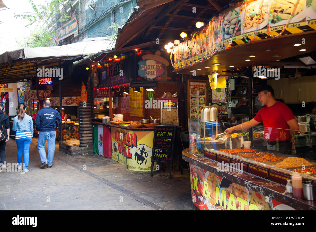 Food stalls camden market london hi-res stock photography and images ...