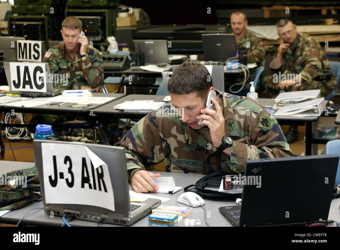 National hurricane center computer hi-res stock photography and images ...