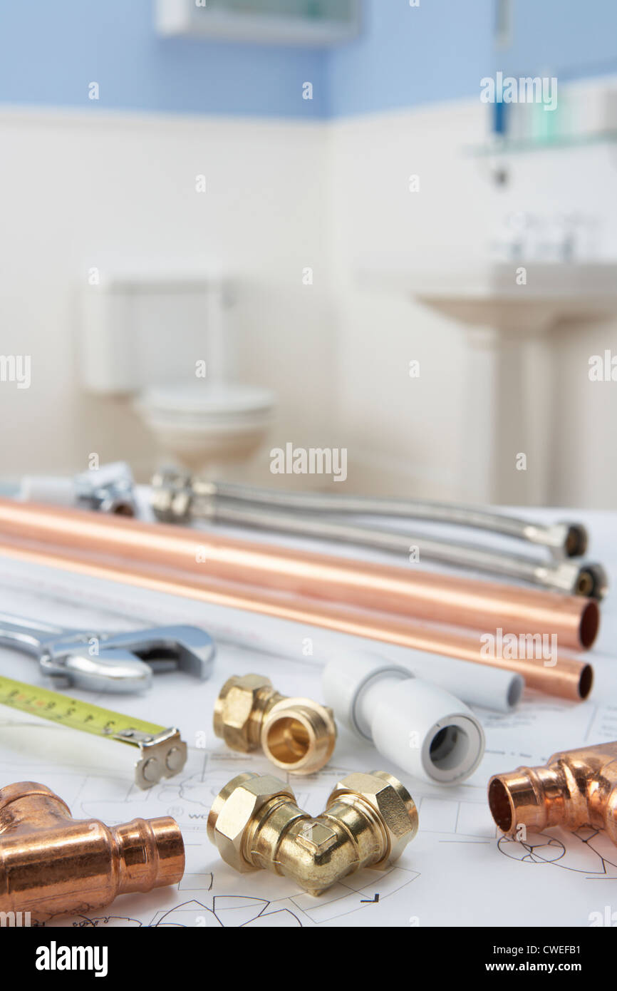 Plumbing tools hi-res stock photography and images - Alamy