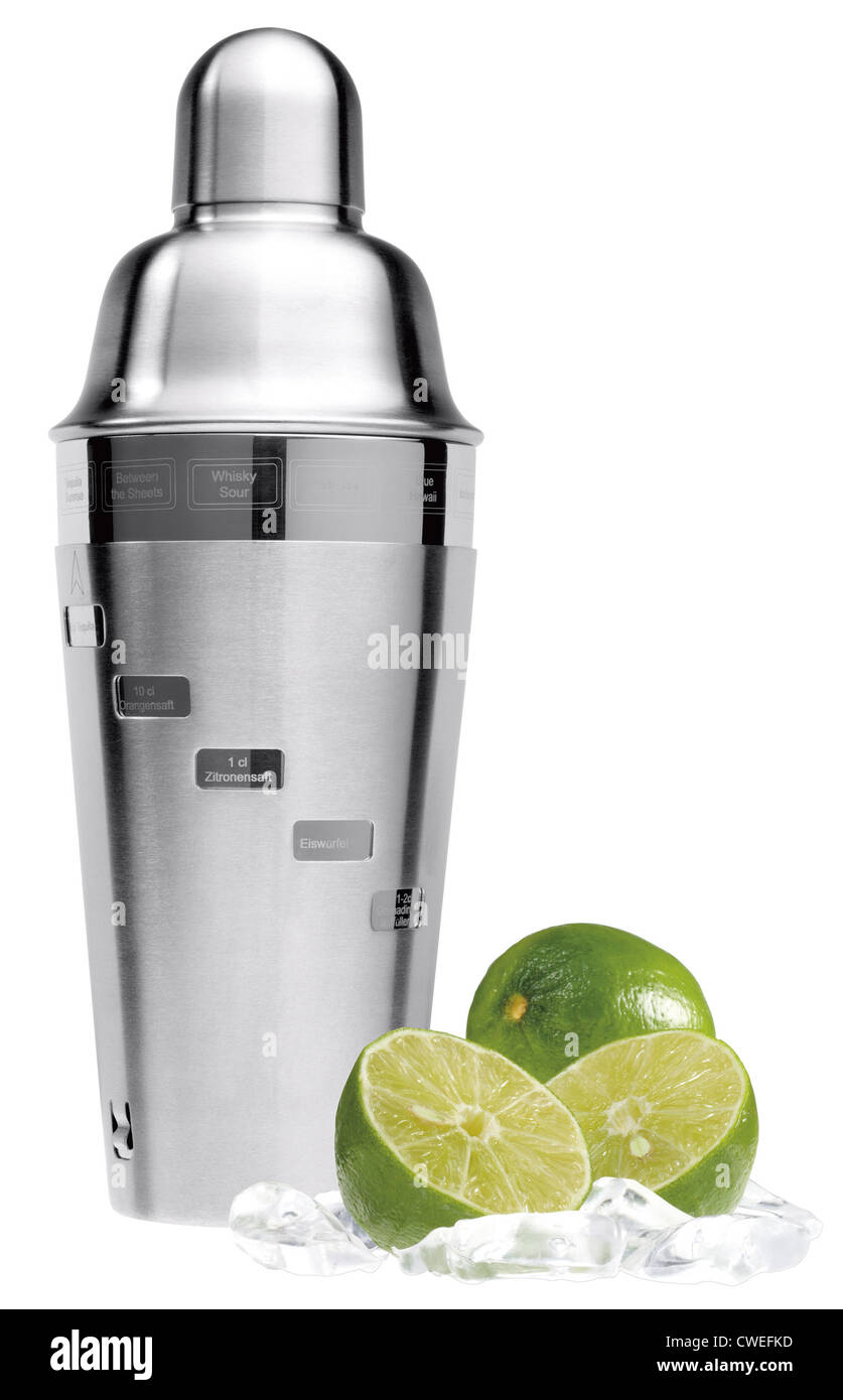 Steel cocktail shaker Cut Out Stock Images & Pictures - Alamy
