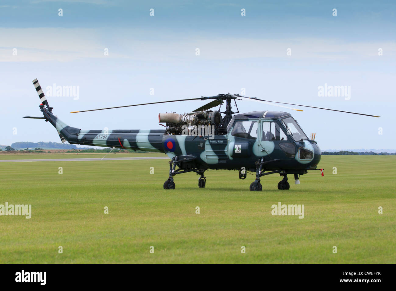 Westland Wasp helicopter at Duxford aerodrome Stock Photo - Alamy