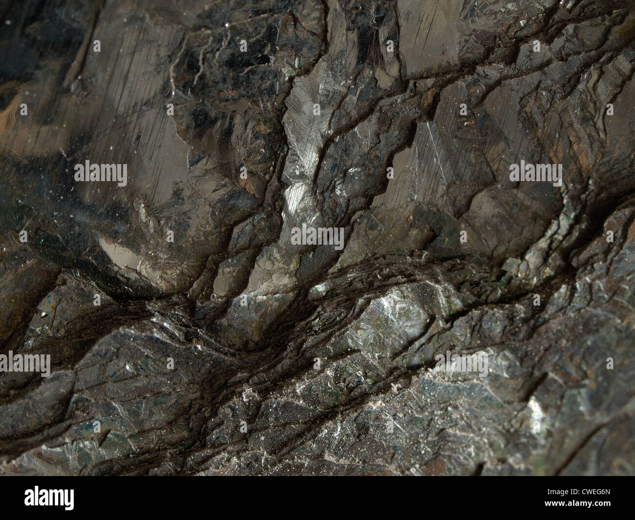 Hematite; Vares, Bosnia and Herzegovina. Photograph covers an area of ...