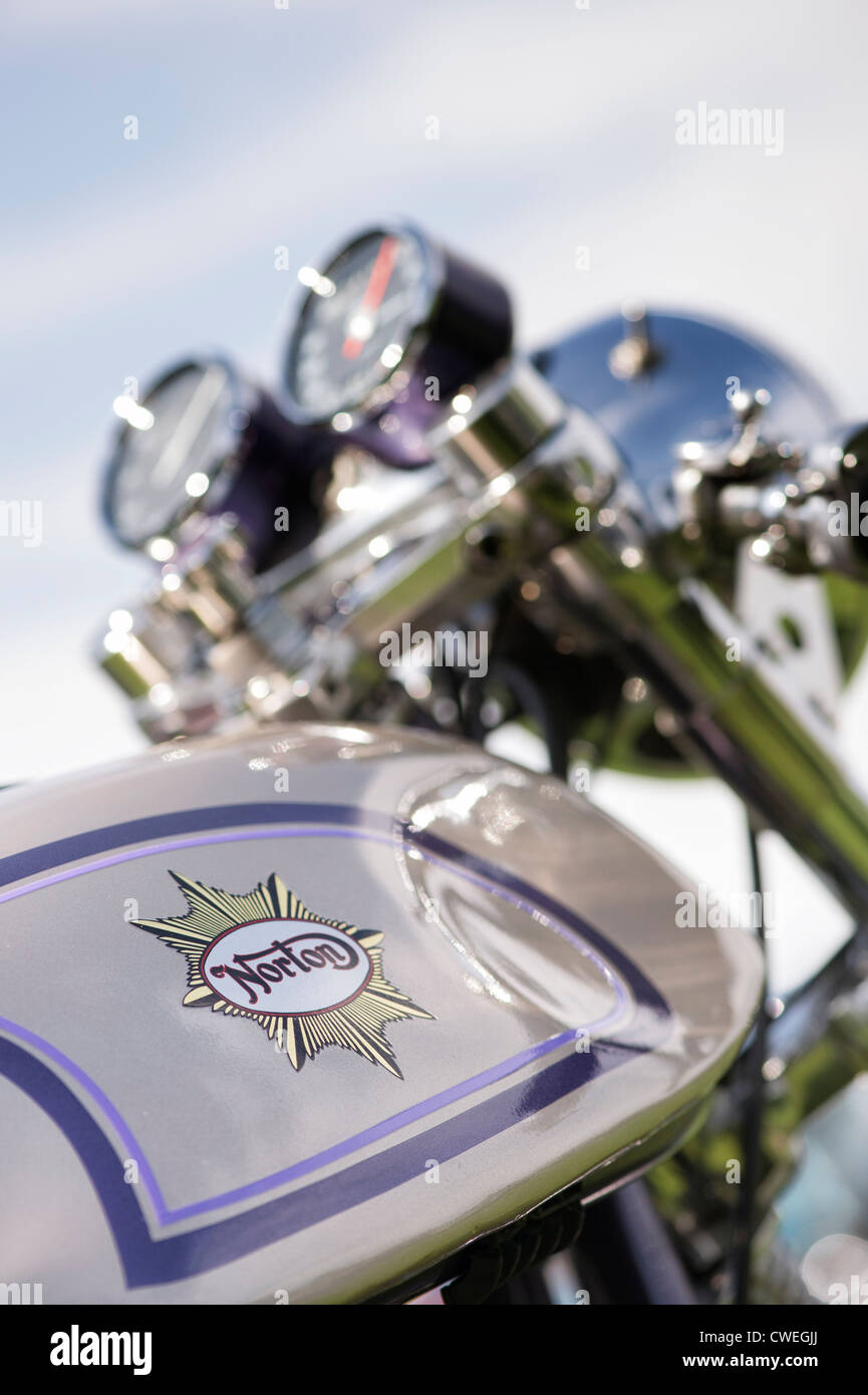 NorBsa Café racer motorcycle , Classic british motorcycle Stock Photo ...